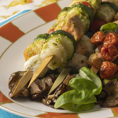 Spiedini di pesce con panatura e salsina al Grana Padano DOP - Grana Padano